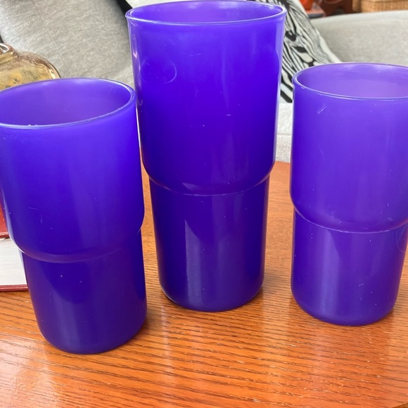 TUPPERWARE PURPLE STACKING CUPS | Dining | Vintage Tupperware Set Of 3 ...